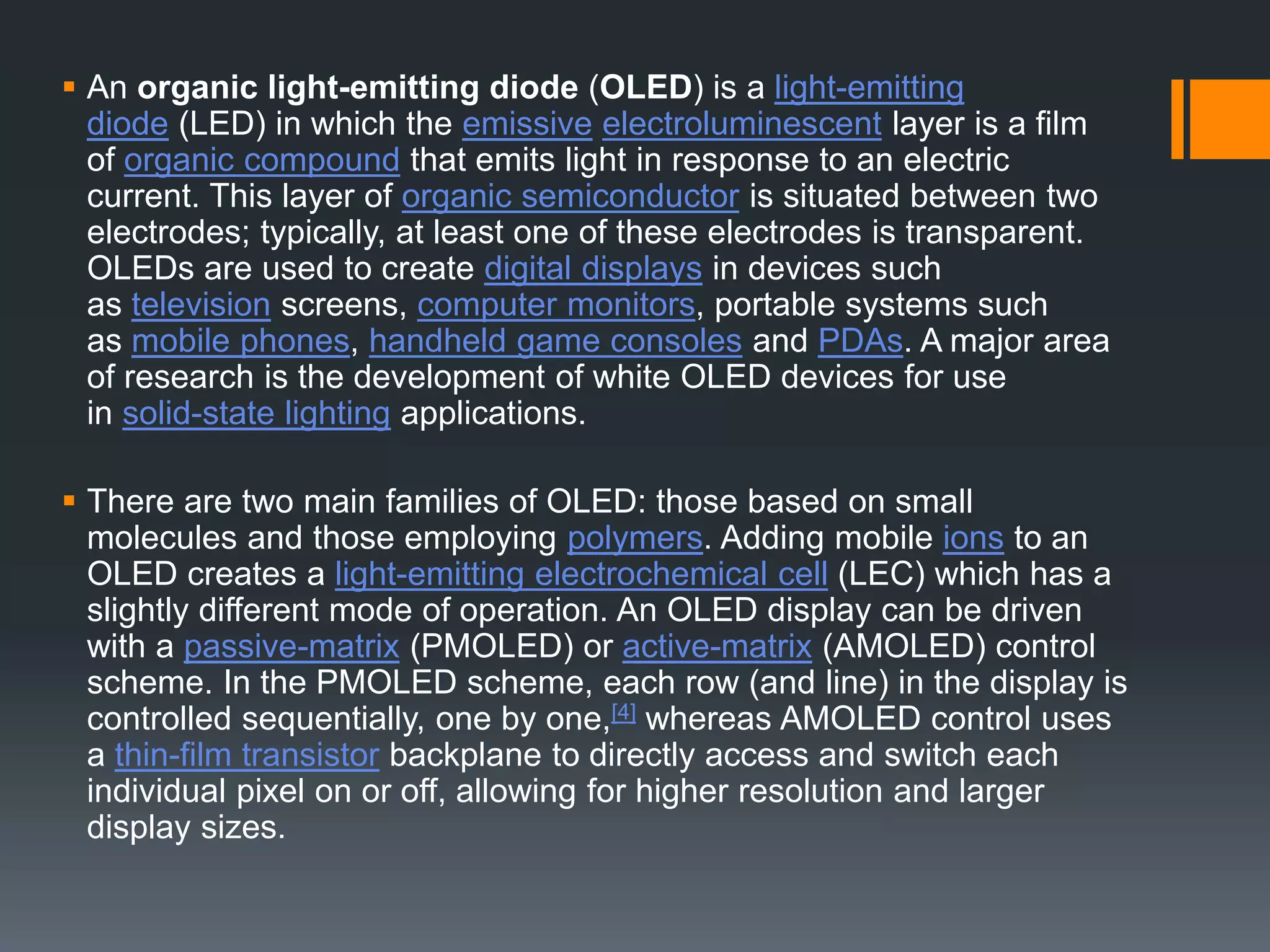 Tunnel Diodes, OLED , Varactor Diode | PPTX