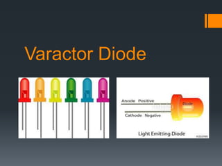 Tunnel Diodes, OLED , Varactor Diode | PPTX