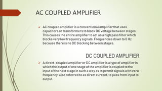 Amplifiers 1st SEM Electronic And Communication | PPTX