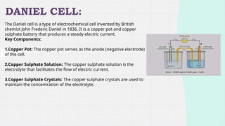 EC PPT CIVIL, daniel cell, woring of daniel cell | PPT