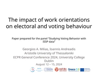 Presentation ECPR 2024-Milias Georgios Alexandros.pptx | Educational Assessment | Education