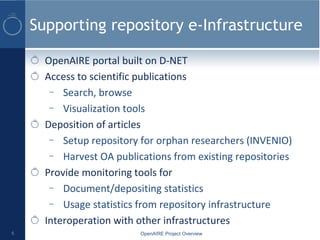 OpenAIRE short presentation | PPT | Technology & Computing