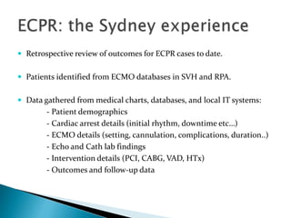 Why would you do ECPR? | PPTX