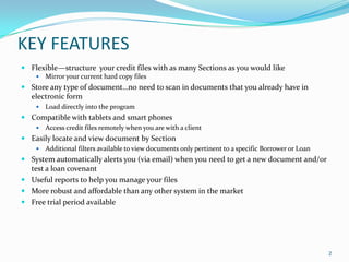 E credit file system | PPTX