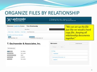 E credit file system | PPTX