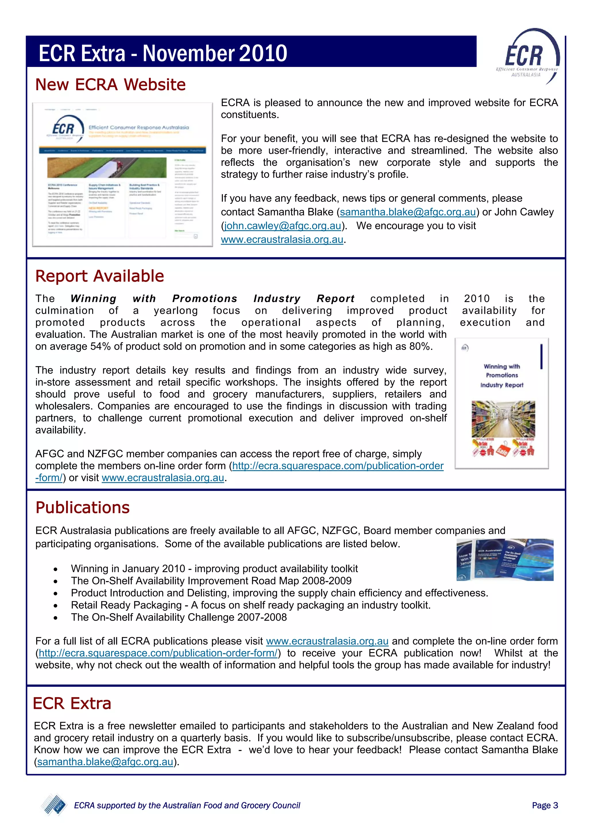 Ecr extra november 2010 | PDF