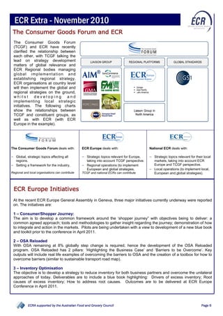 Ecr extra november 2010 | PDF | Logistics | Business