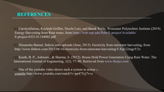 PBL on Energy Conservation with Rainwater Harvesting | PDF