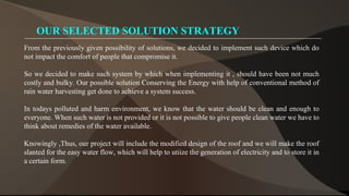 PBL on Energy Conservation with Rainwater Harvesting | PDF
