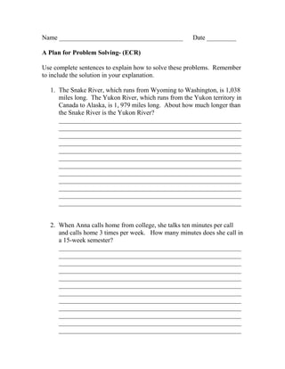 Ecr homework | DOC