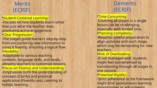 Ecrif Framework to lesson planning English language | PPTX
