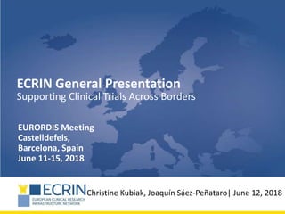 European Clinical Research Infrastructure Network | PPT