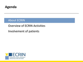 European Clinical Research Infrastructure Network | PPT
