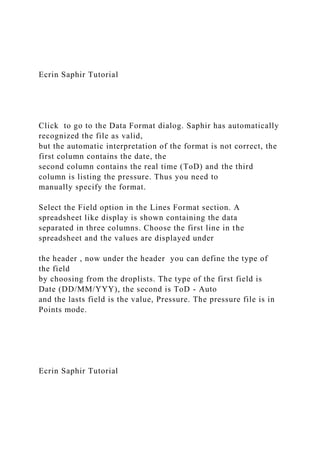 ECRIN SAPHIR TUTORIAL Dr. P. Ghahri Prepared by.docx