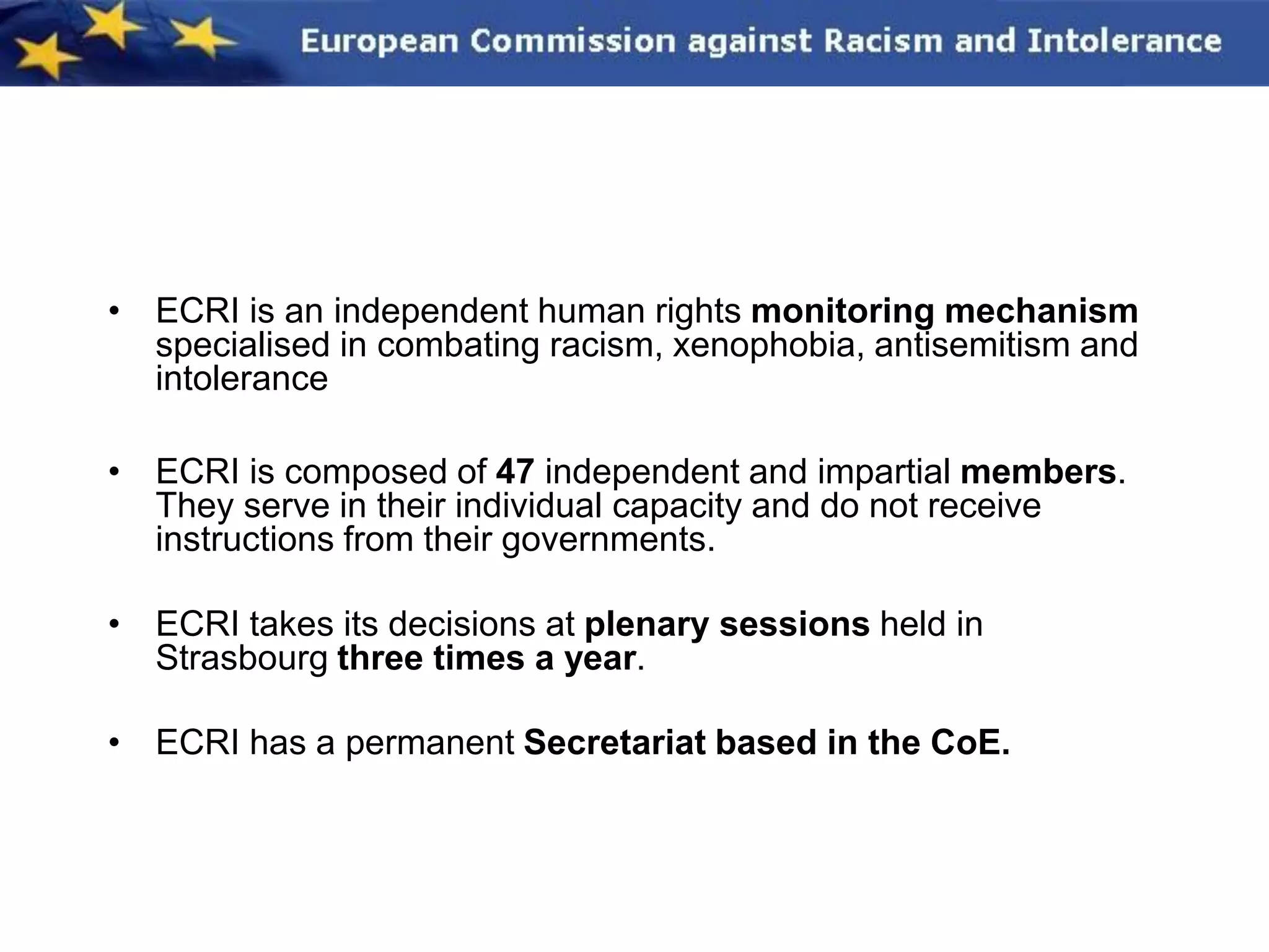 Ecri presentation. revised short version | PDF
