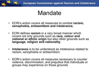 Ecri presentation. revised short version | PPT