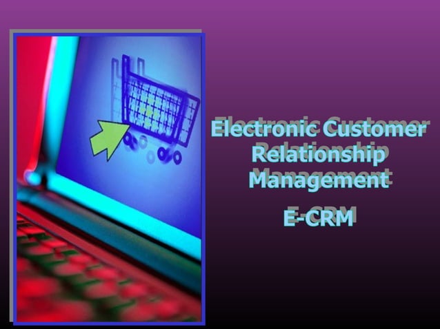 Electronic Customer Relationship Management (E-CRM) | PPT