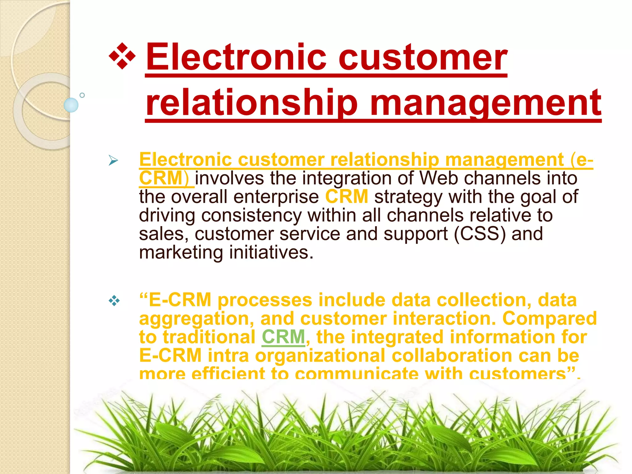 E crm ppt | PPTX