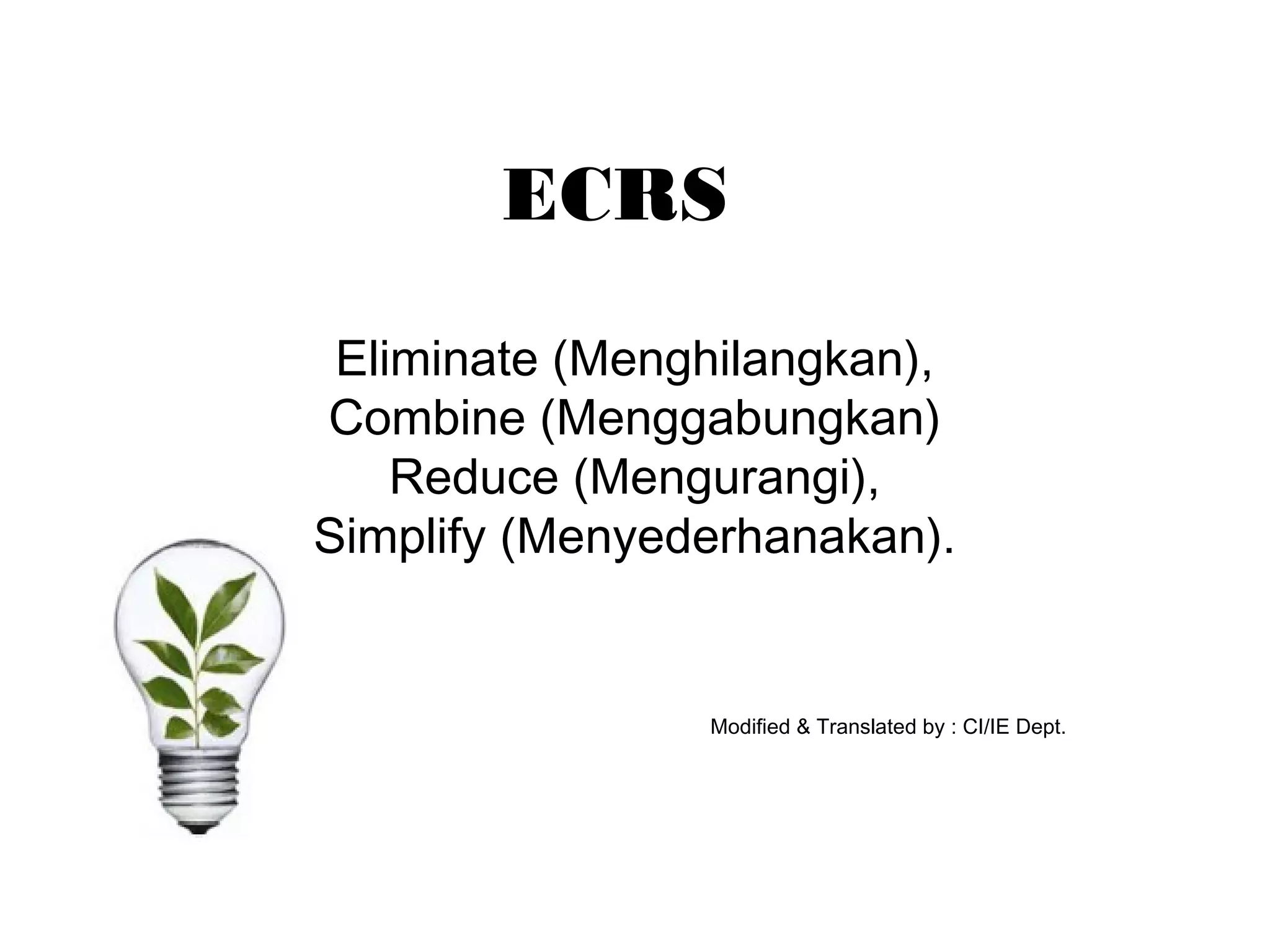 Ecrs ina | PPT
