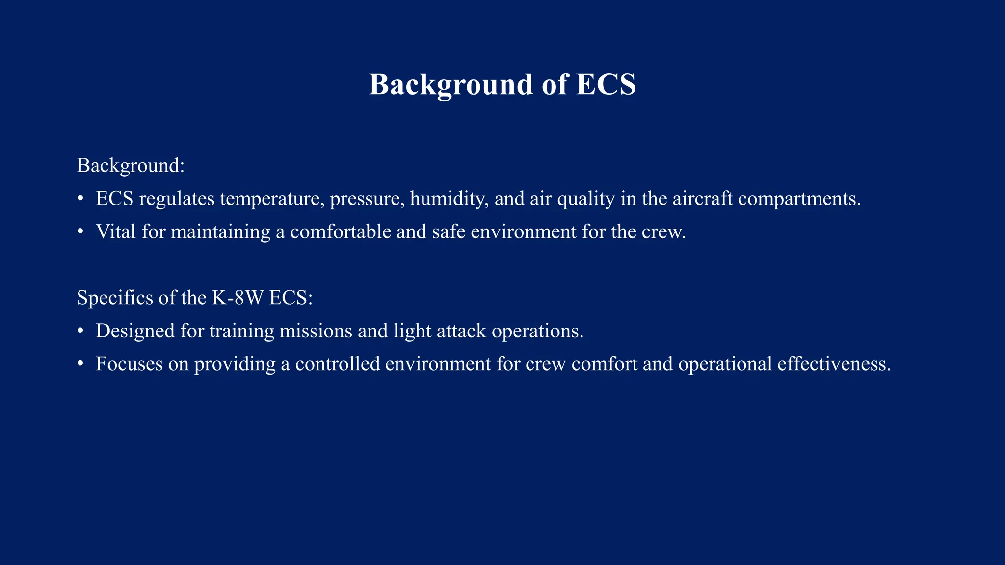 Environmental Control System of K8 Aircraft.pptx