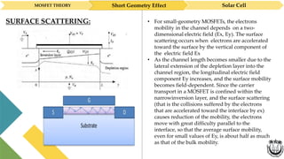 small geometry effect and working of solar cell | PPTX