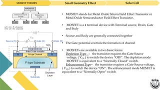 small geometry effect and working of solar cell | PPT