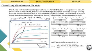 small geometry effect and working of solar cell | PPT