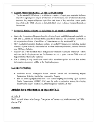 Ecs india- PROJECT REPORT ON STRUCTURE, ROLE AND CONTRIBUTION OF ...