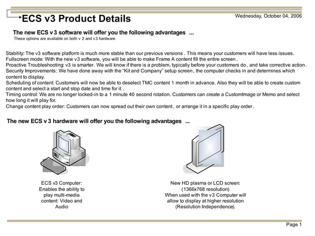 Ecs V3 Hardware Comparison | PPS | Computer Software and Applications | Computing