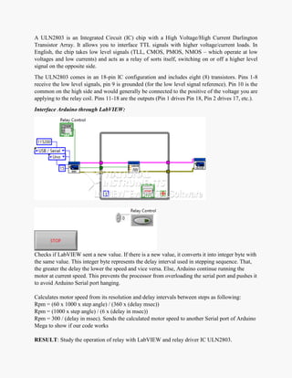 To study the relay operation from digital control signal using LabVIEW ...