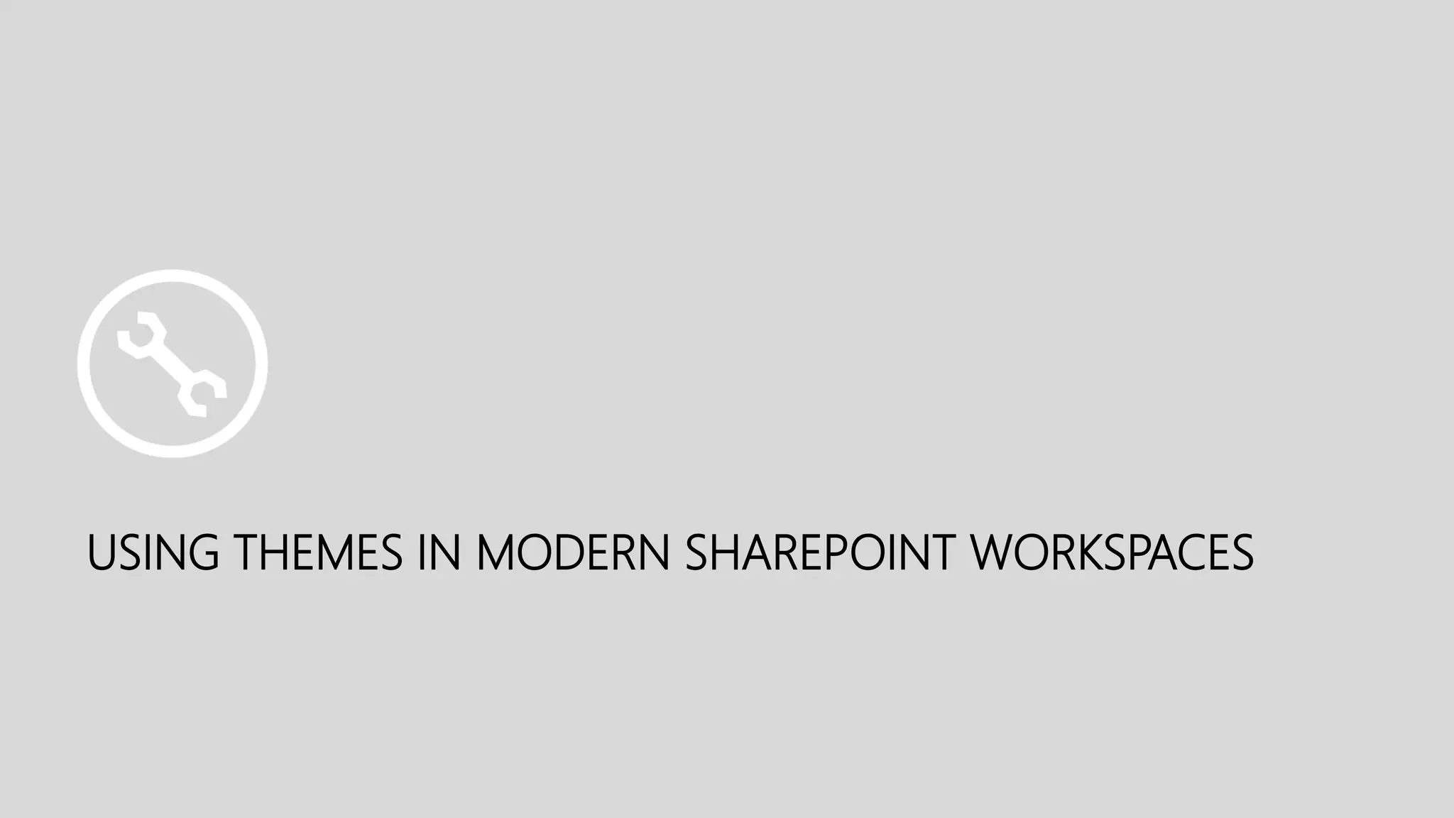 Customize your UI in modern SharePoint workspaces | PDF