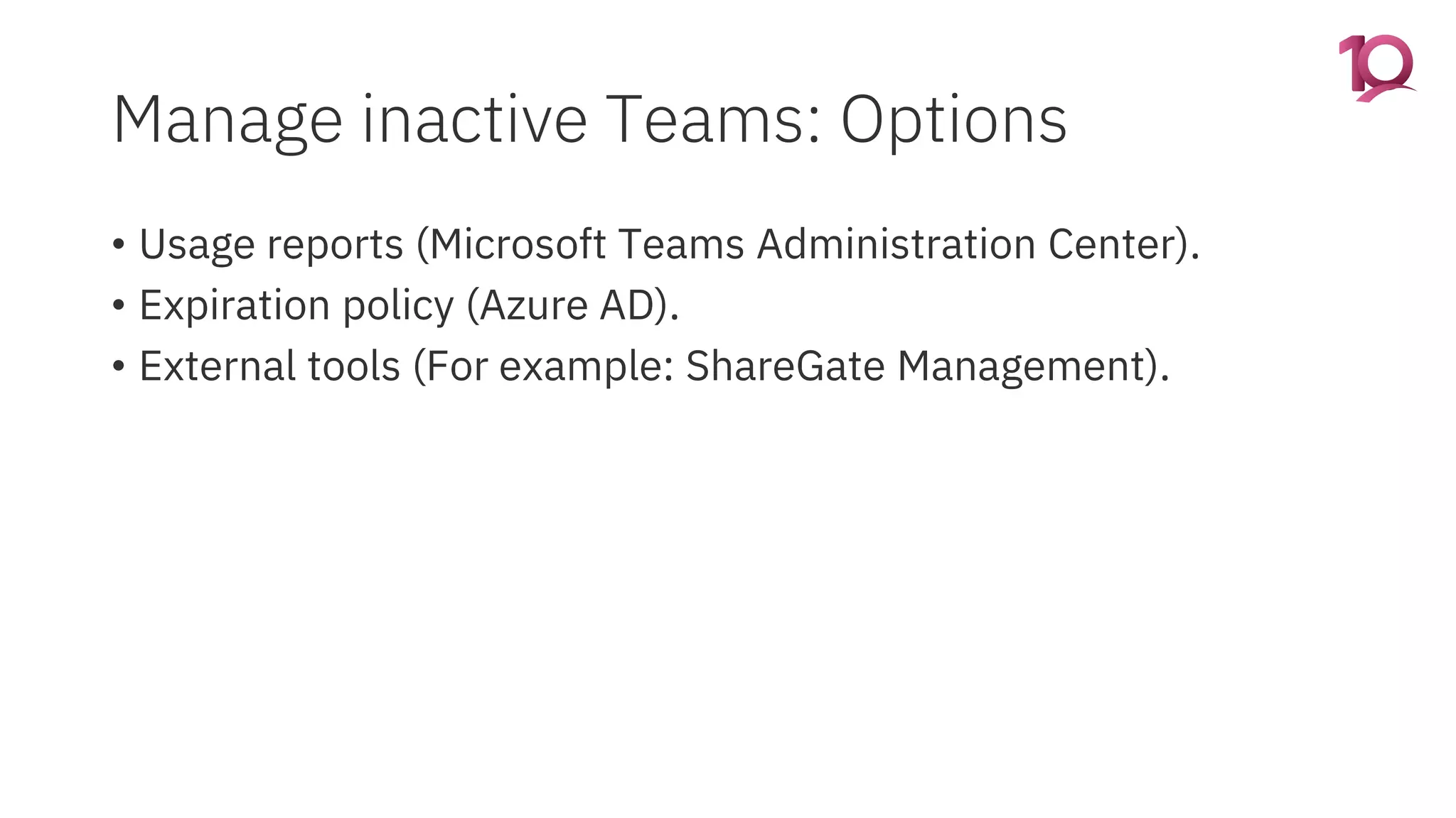 ECS 2023 - Setup and implement a successful Microsoft Teams governance ...