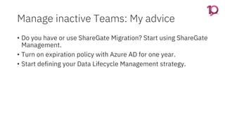 ECS 2023 - Setup and implement a successful Microsoft Teams governance ...