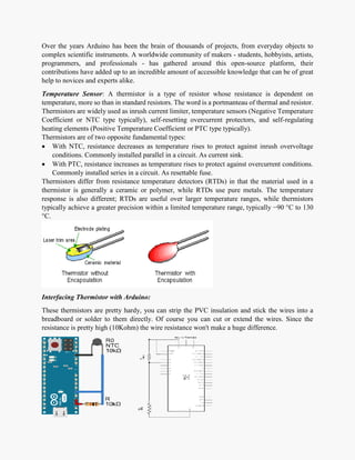 To interface temperature sensor with microcontroller and perform closed ...