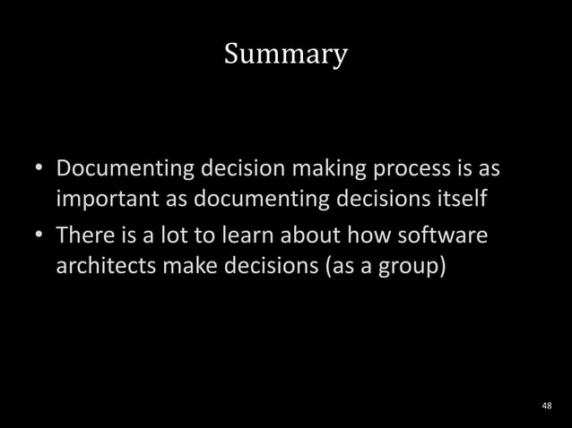 Team Situational Awareness and Architectural Decision Making with the ...