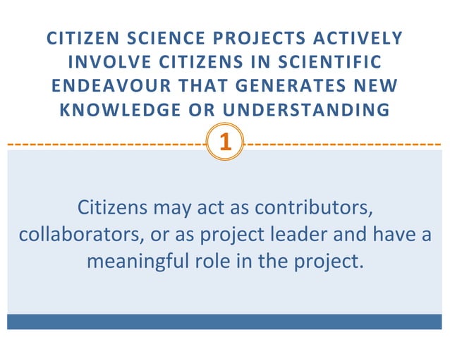 ECSA and the 10 Principles of Citizen Science | PPT