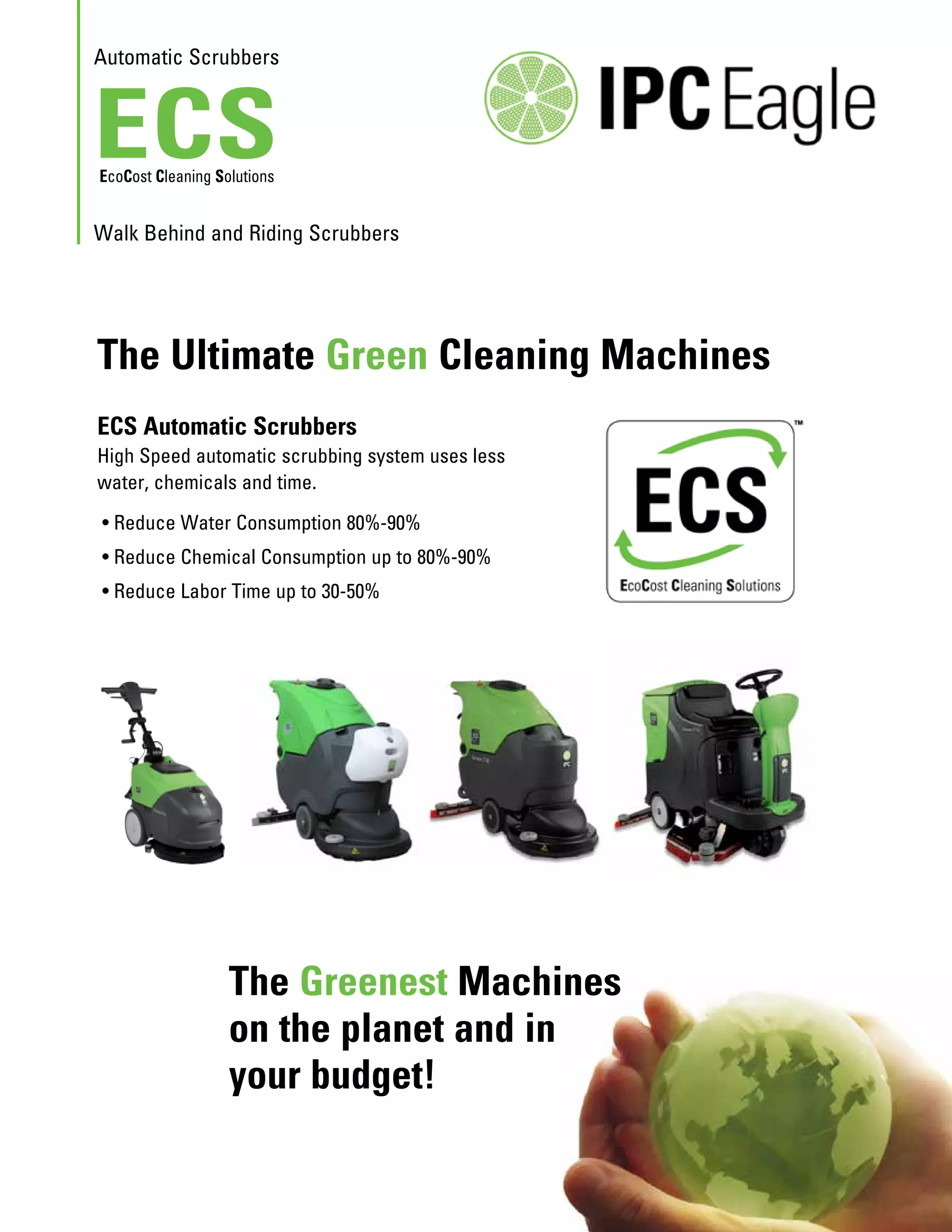 IPC Eagle ECS Automatic Floor Scrubber Series | PDF