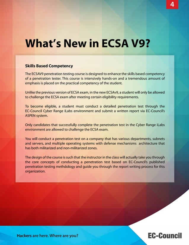 EC-Council Certified Security Analyst Program | PDF