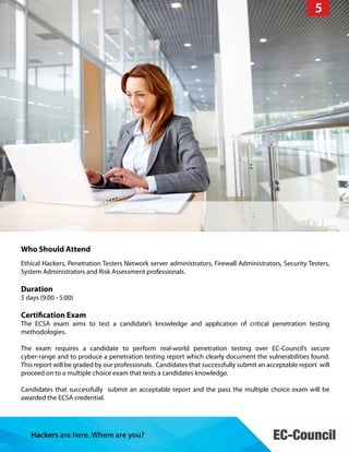 EC-Council Certified Security Analyst Program | PDF