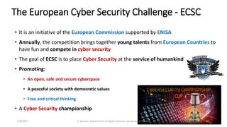 European Cyber Security Challenge - Greel National Cyber Security Team ...
