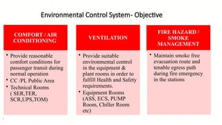 Environment Control System in Kanpur Metro | PPTX