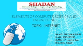 POWERPOINT PRESENTATION ON THE INTERNET. | PPTX