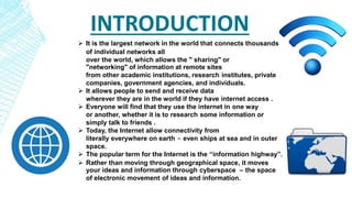 POWERPOINT PRESENTATION ON THE INTERNET. | PPTX