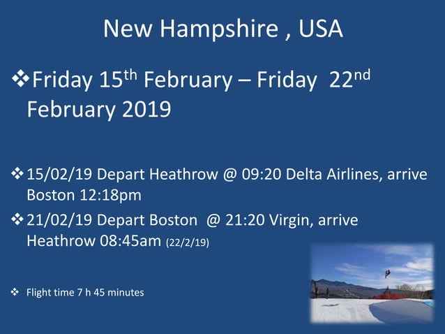 ECSfG Ski Trip 2019 | PPT