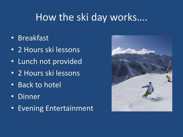 ECSfG Ski Trip 2019 | PPT