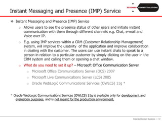 Ecs knowledge share web center services | PPTX