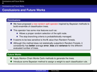 A Bayesian Random Split to Build Ensembles of Classification Trees | PDF | Physics | Science