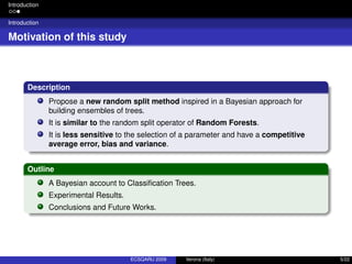 A Bayesian Random Split to Build Ensembles of Classification Trees | PDF | Physics | Science