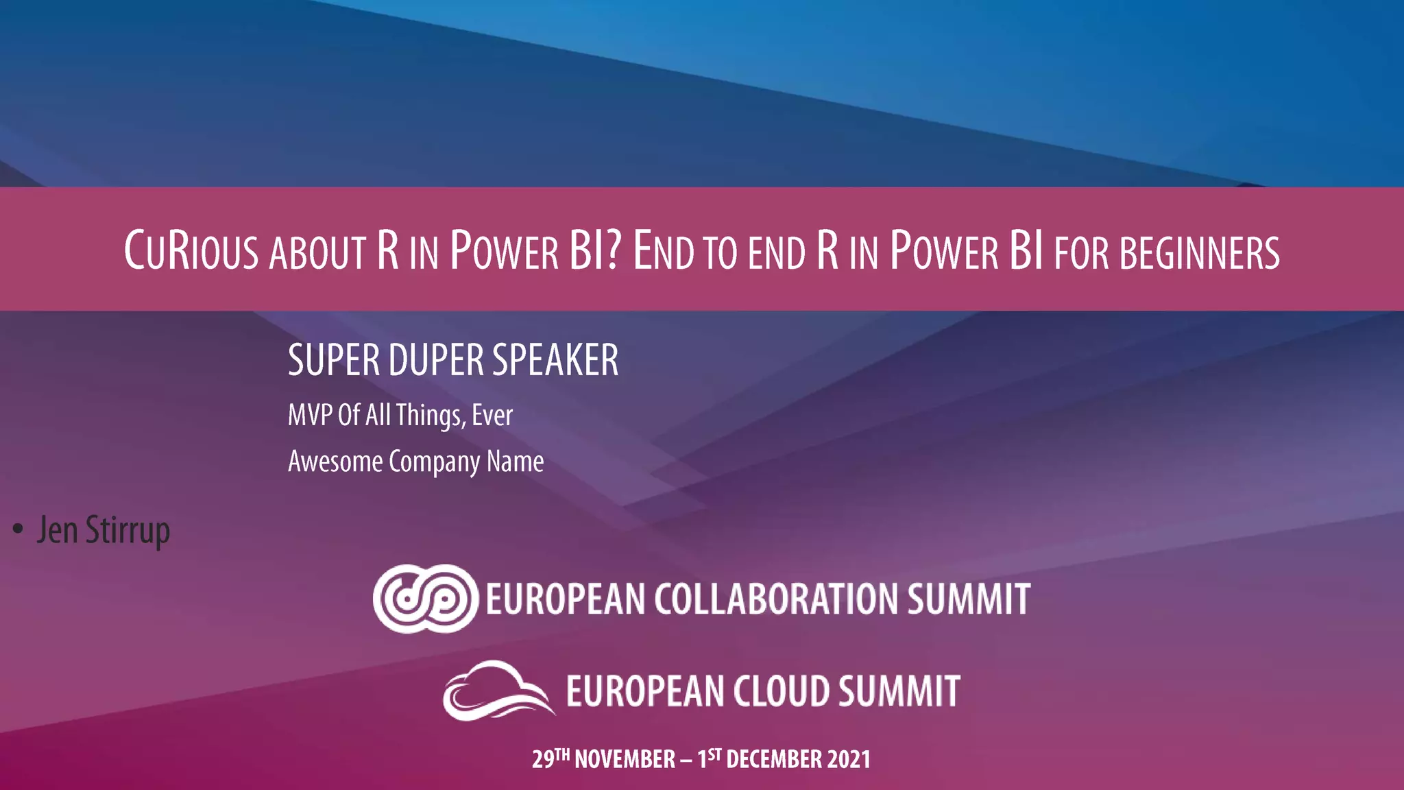 CuRious about R in Power BI? End to end R in Power BI for beginners | PPT