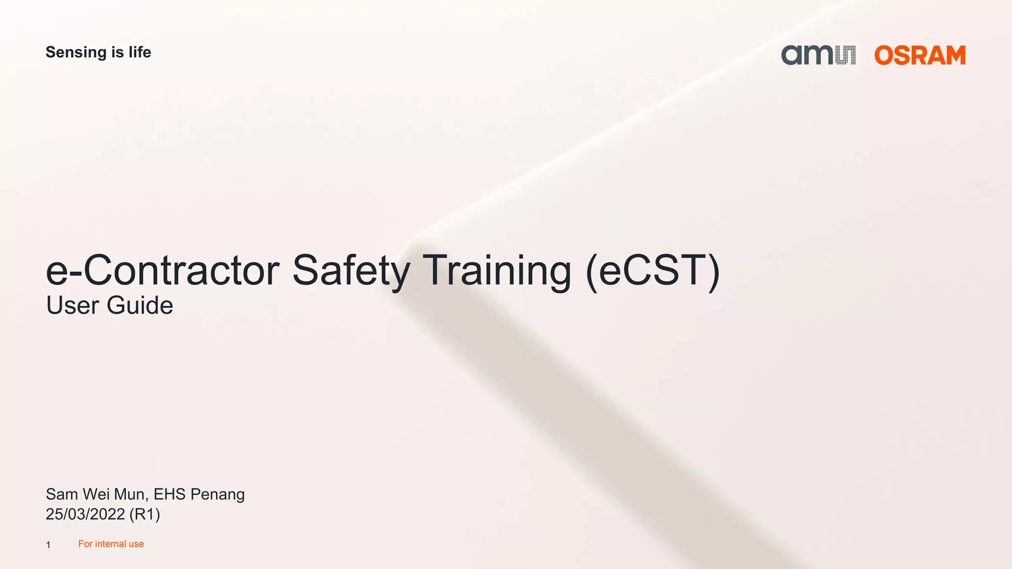 contractor safety briefing | PPTX